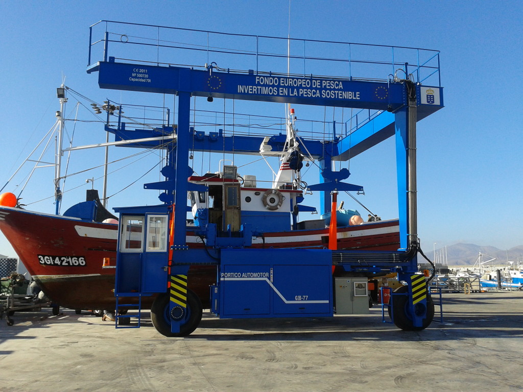 Pórtico automotor instalado en Puerto del Carmen | GH Cranes
